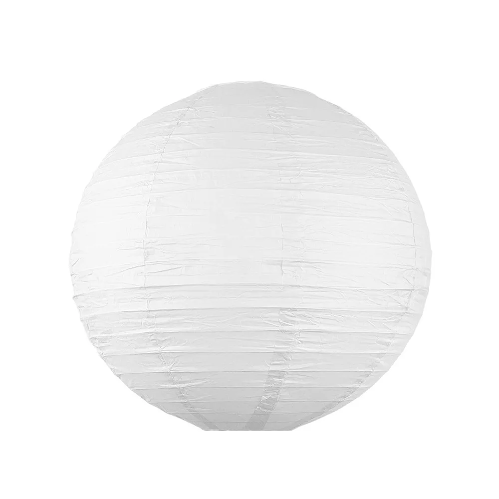 Papír lampion fehér 30cm - DekorPlaza.hu